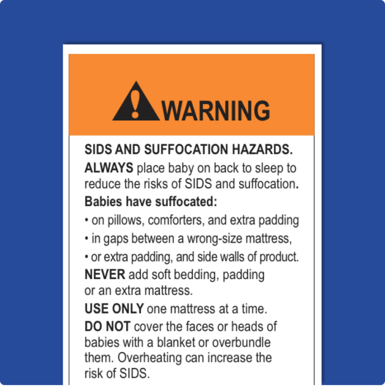 Warning Labels for Juvenile Products | American Law Label, Inc.