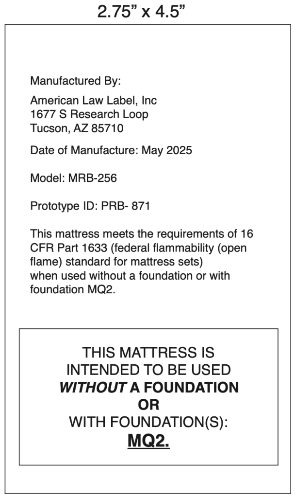 16 CFR 1633 Labels: Overview & Common Mistakes | American Law Label, Inc.
