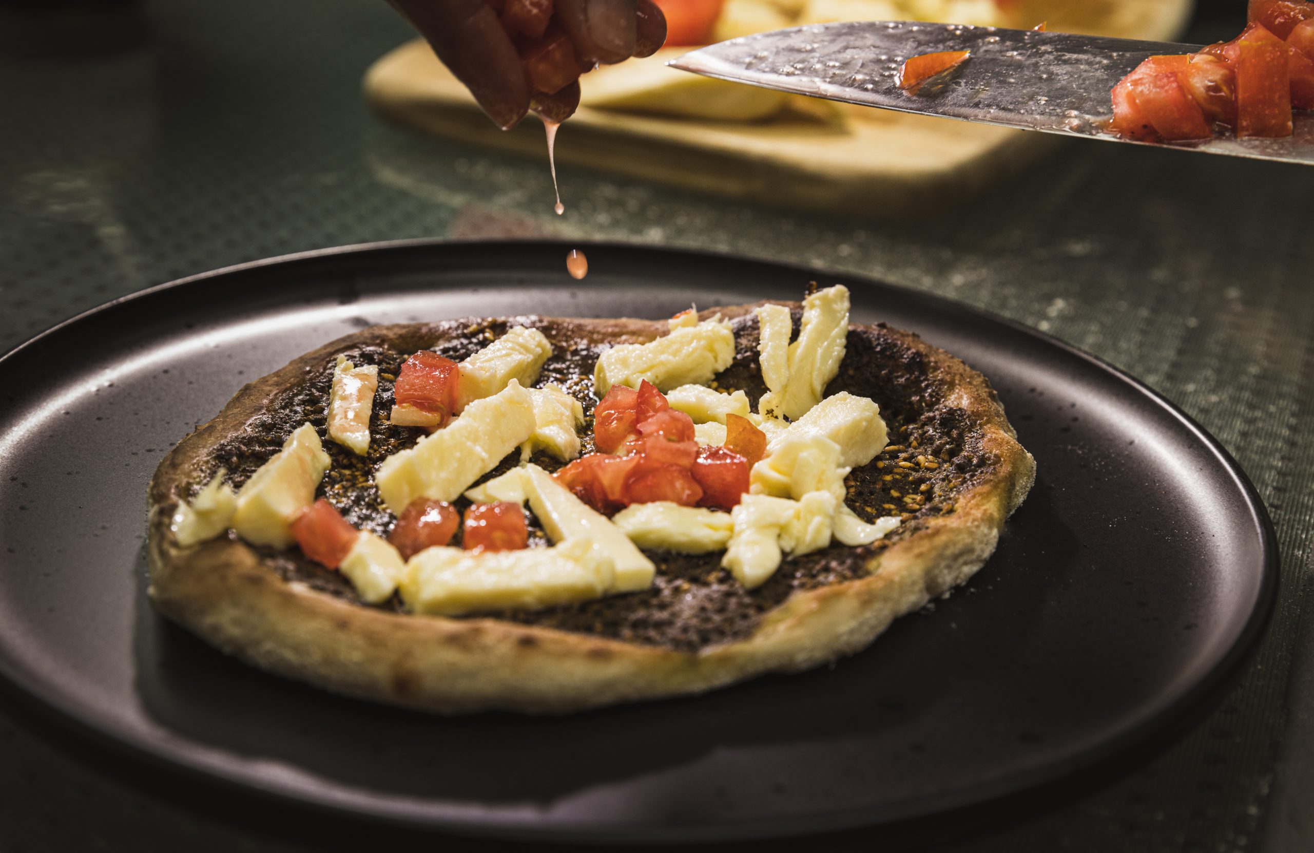 Zaatar Mana'esh | Apricot Sun - Mediterranean Food Bar