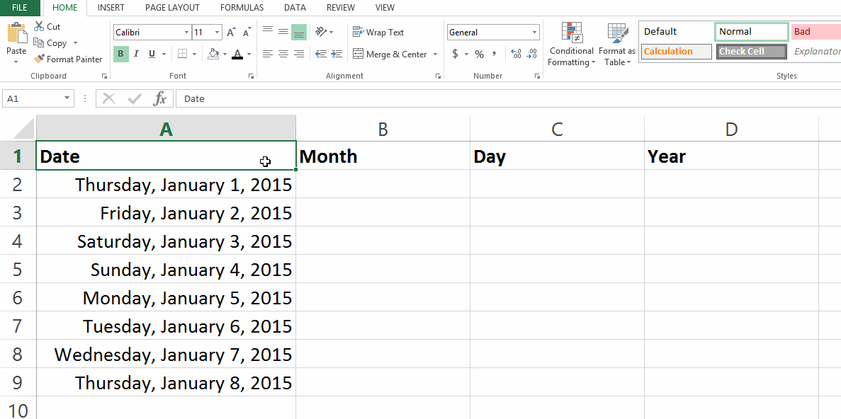 How To Format Months Days And Years In Excel Depict Data Studio