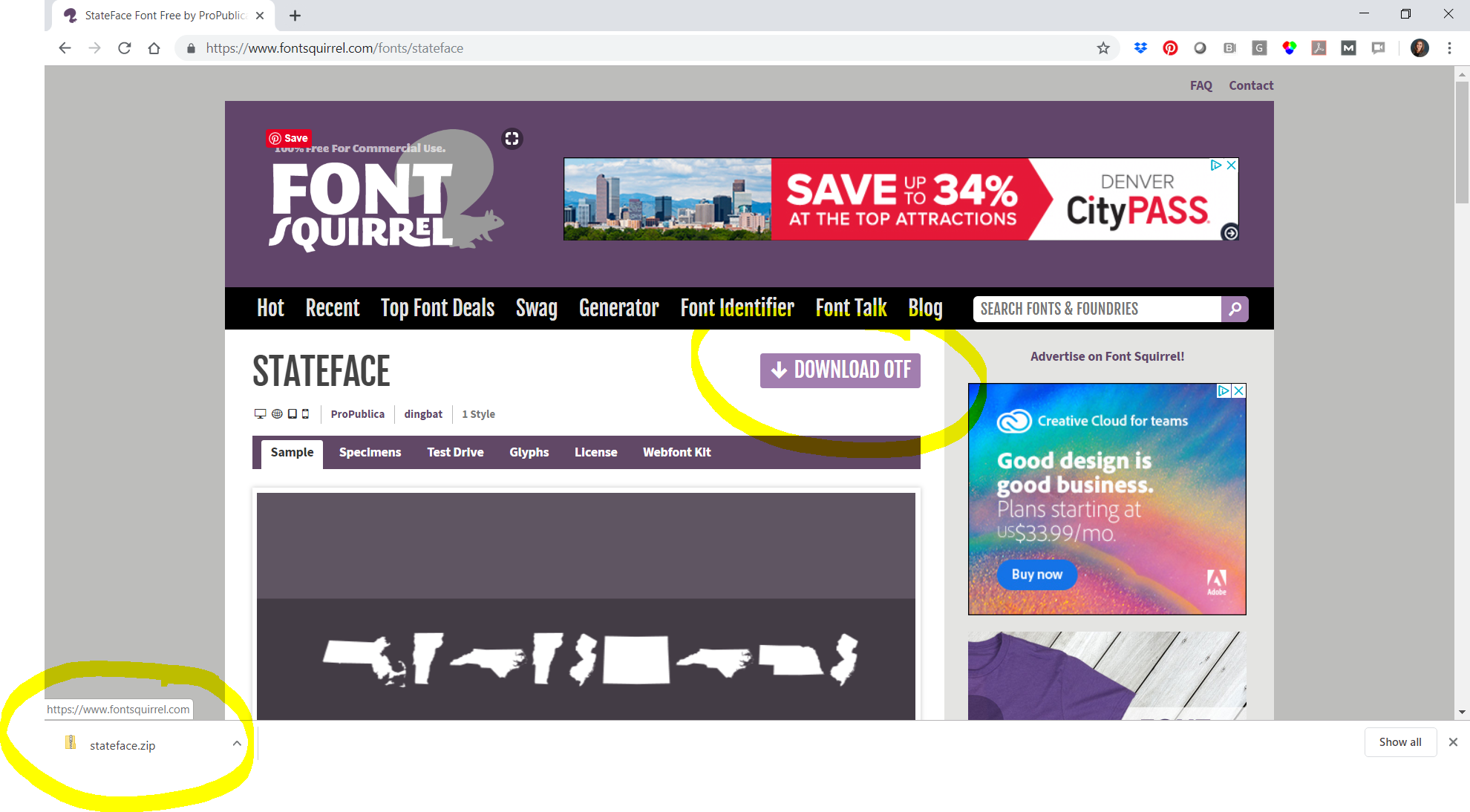 How to Install the "StateFace" Font | Depict Data Studio