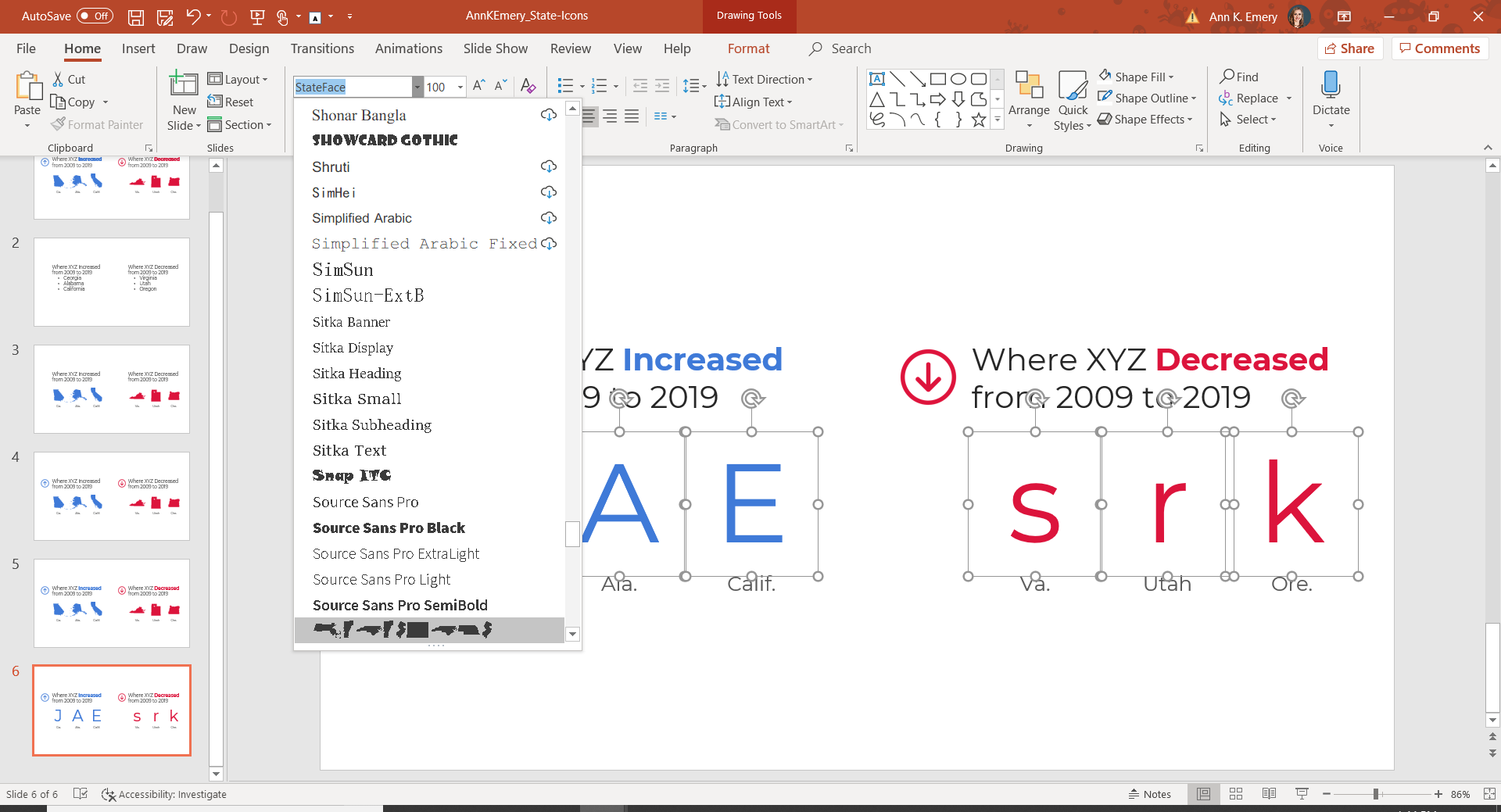 How to Install the "StateFace" Font | Depict Data Studio