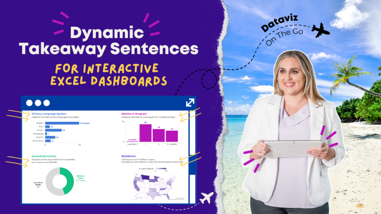 How to Write Dynamic Takeaway Sentences inside Interactive Excel ...