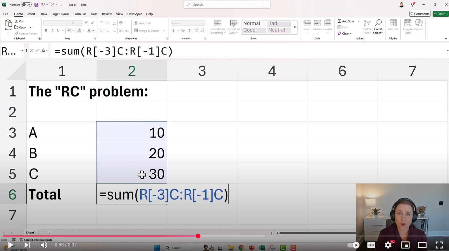 Why do my Excel formulas say "RC?!" Help!! | Depict Data Studio
