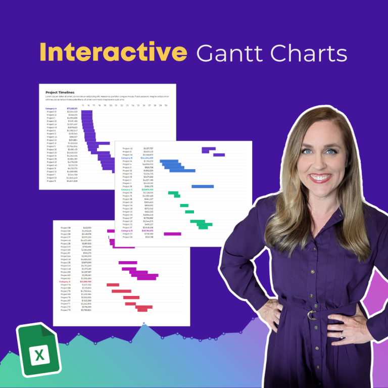 Sliceable Gantt Charts in Excel | Depict Data Studio