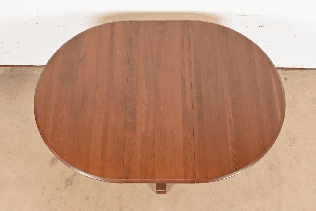 Ethan Allen Arts & Crafts Solid Cherry Wood Pedestal Extension Dining ...