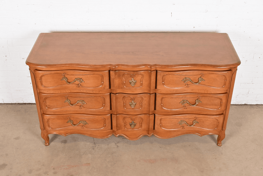Bodart French Provincial Louis XV Fruitwood Triple Dresser, Circa 1960s ...