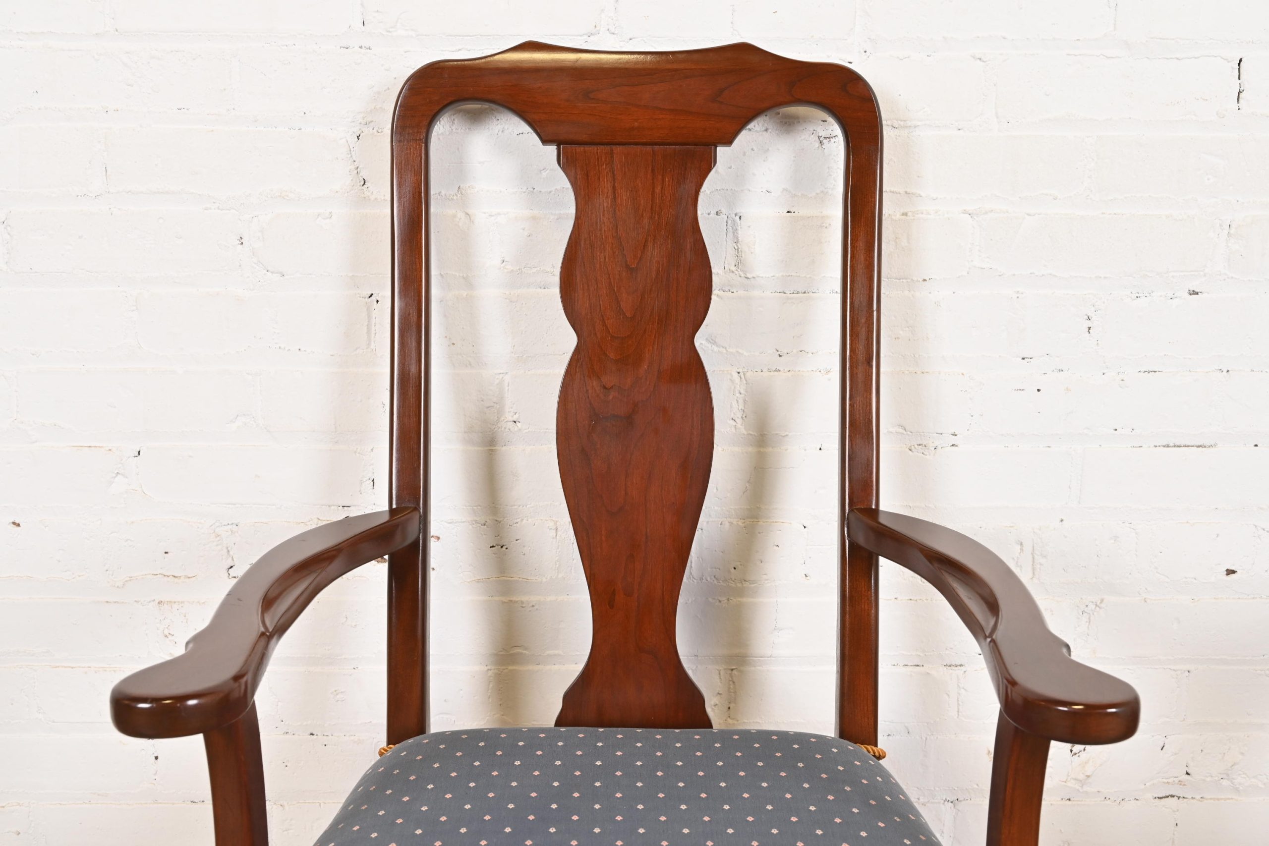 Harden Furniture Queen Anne Solid Cherry Wood Dining Chairs, Set of Six ...