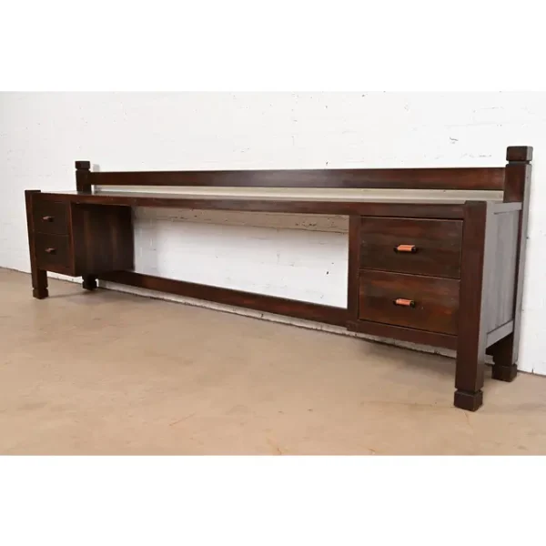Klaus Rausch Mid-Century Brutalist Geometric Monumental Console Table ...