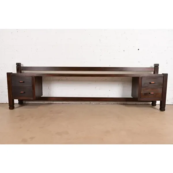 Klaus Rausch Mid-Century Brutalist Geometric Monumental Console Table ...