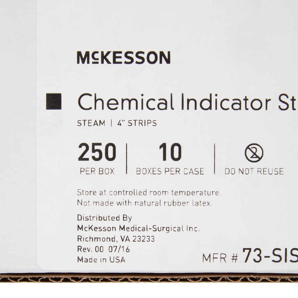 McKesson Sterilization Chemical Indicator Strip | Williams Bros Pharmacy