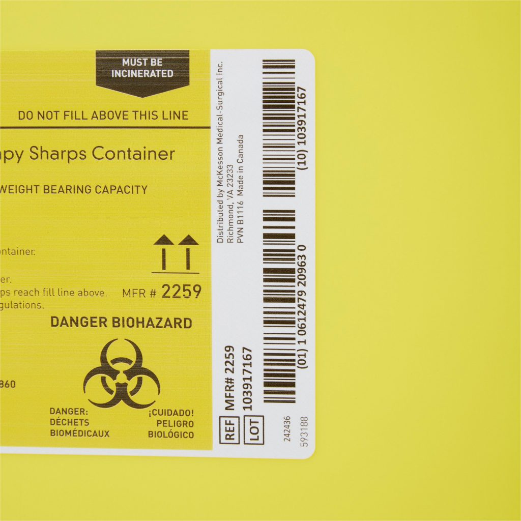 McKesson Prevent® Chemotherapy Sharps Container | Williams Bros Pharmacy